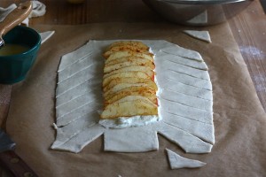 Apple Cheese Danish Using Puff Pastry - A Cozy Kitchen