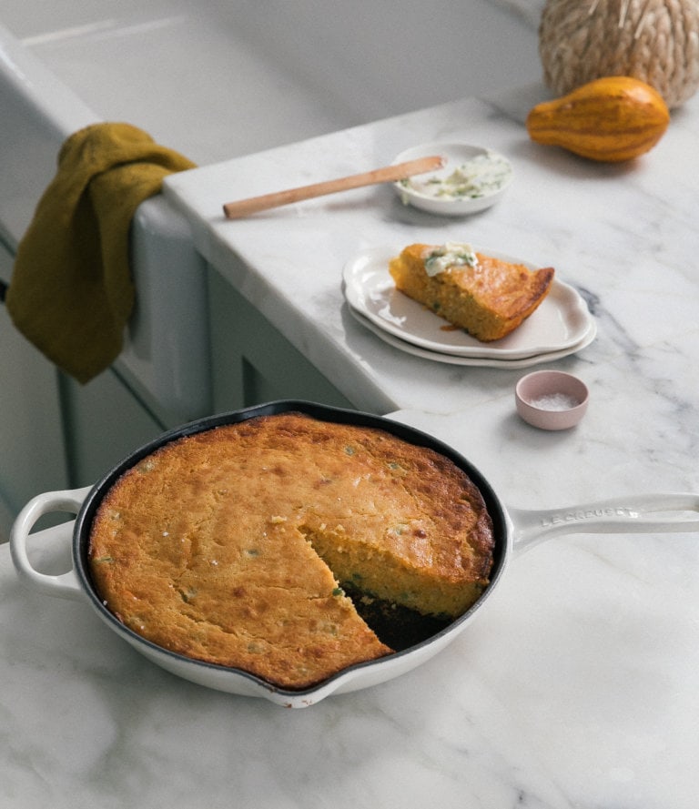 Jalapeño Cheddar Cornbread Recipe - A Cozy Kitchen