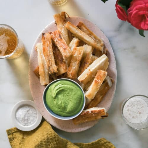 Yucca Fries [Yuca Frita con Aji Verde] - A Cozy Kitchen