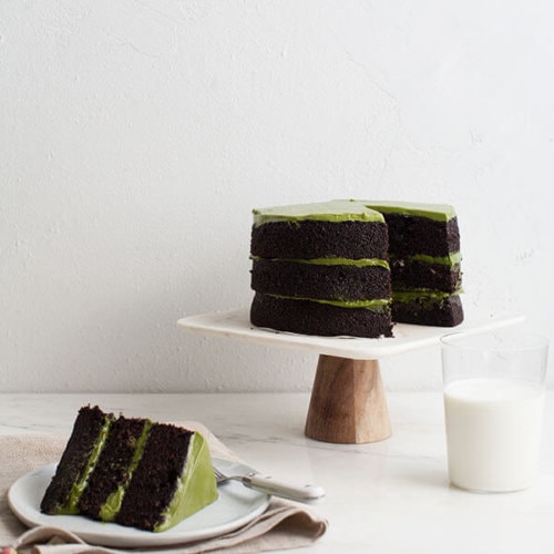 Chocolate Matcha Cake - A Cozy Kitchen