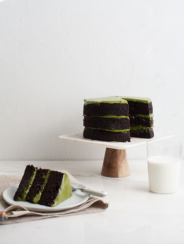 Chocolate Matcha Cake - A Cozy Kitchen
