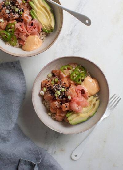 Poke Bowl - A Cozy Kitchen
