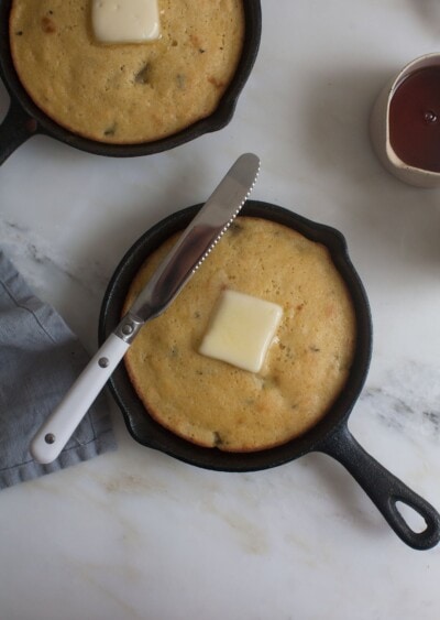 Hatch Chile Cornbread - A Cozy Kitchen