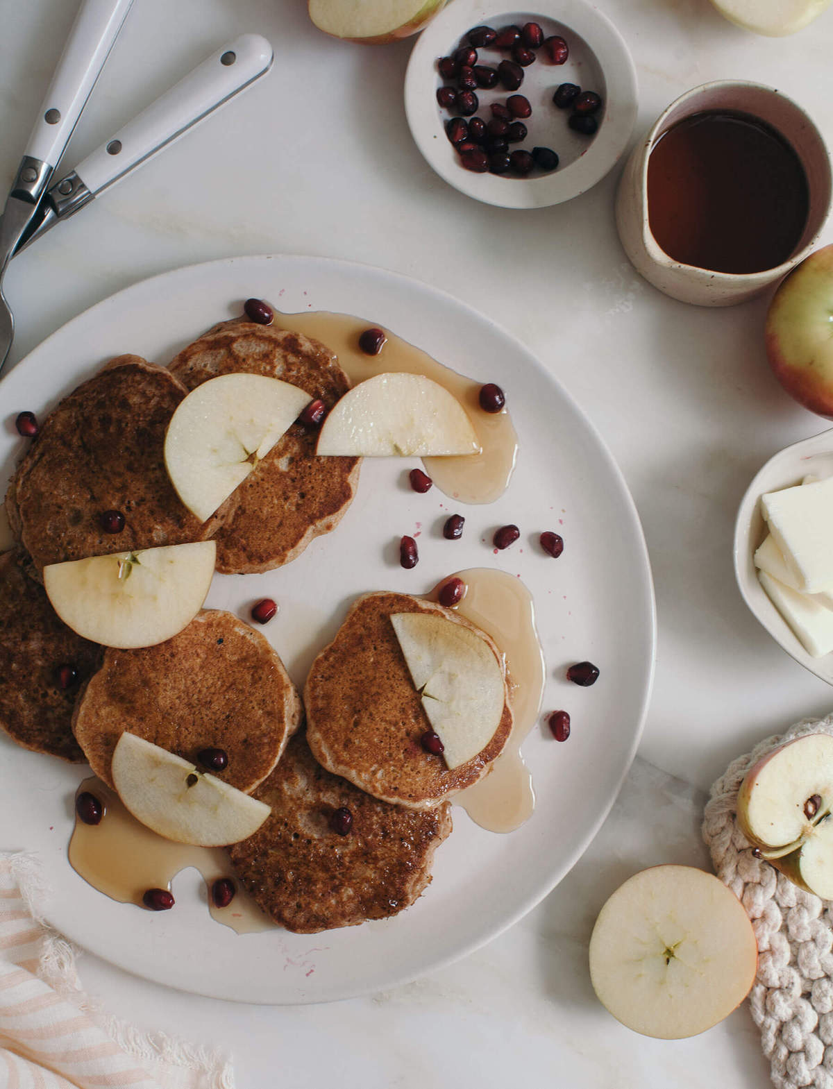 Spelt Apple Pancakes - A Cozy Kitchen