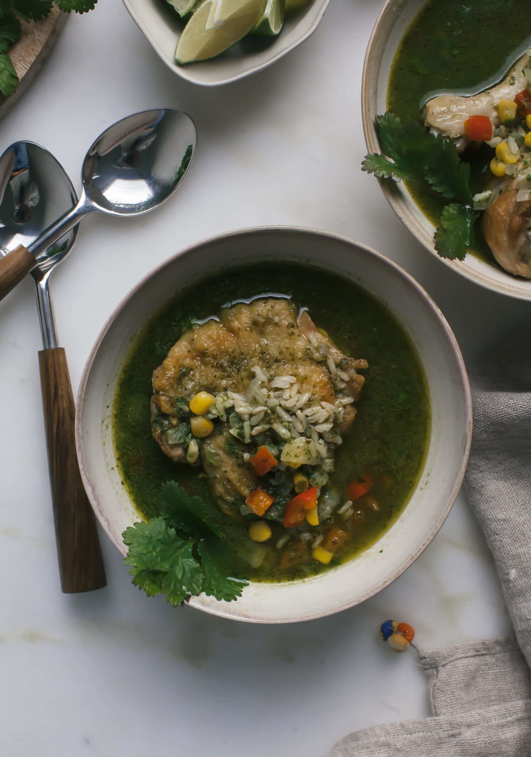 Aguadito de Pollo (Peruvian Chicken Soup Recipe) - A Cozy Kitchen