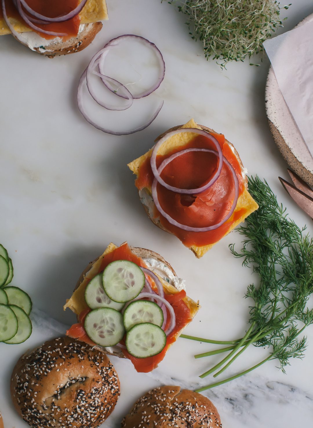 Bagel Sandwich Recipe - A Cozy Kitchen