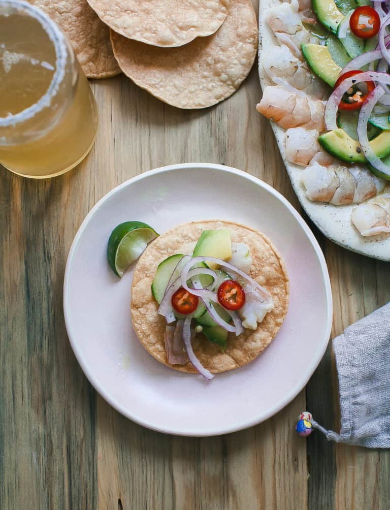 Aguachile Recipe (Mexican Shrimp Ceviche) - A Cozy Kitchen