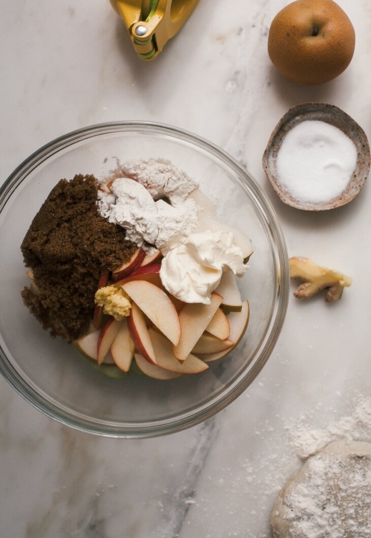 Asian Pear Pie - A Cozy Kitchen