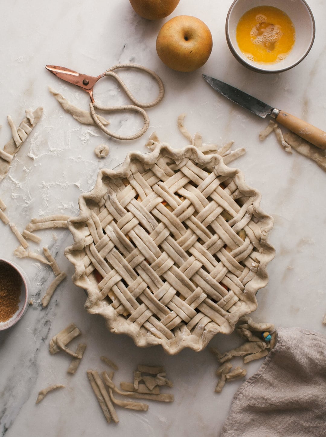 Asian Pear Pie - A Cozy Kitchen