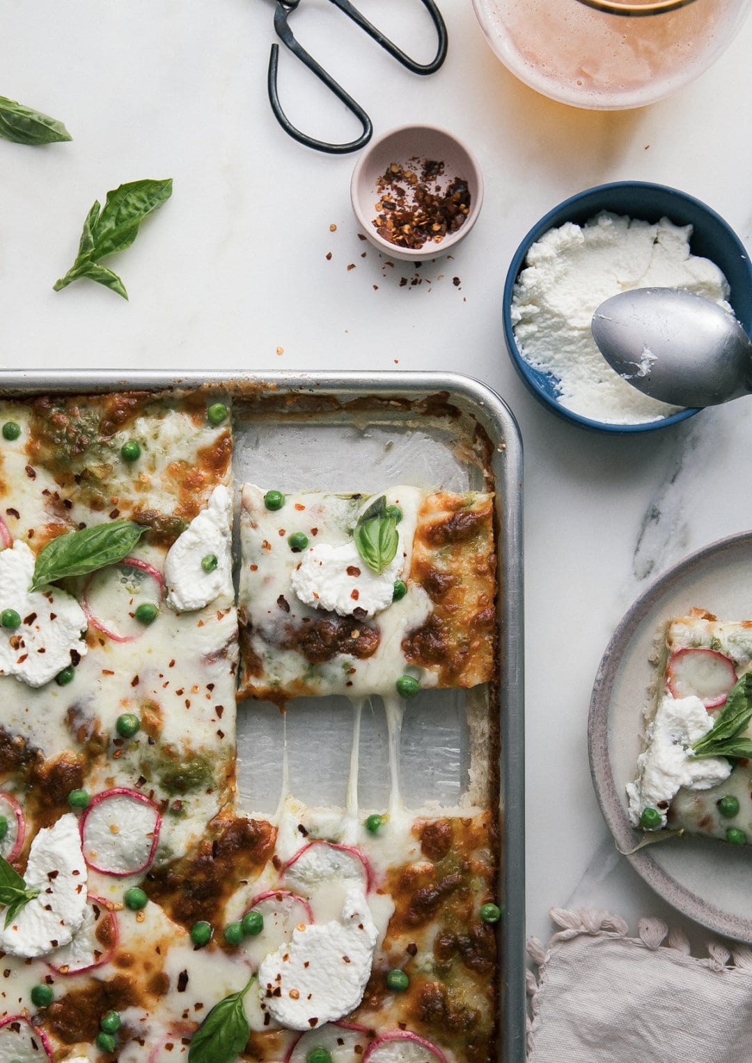 Spring Detroit-Style Pizza - A Cozy Kitchen
