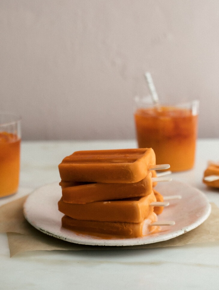 Thai Tea Coconut Popsicles - A Cozy Kitchen