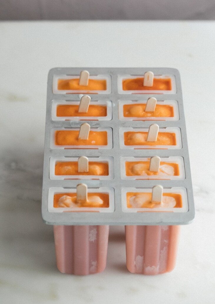 Thai Tea Coconut Popsicles - A Cozy Kitchen