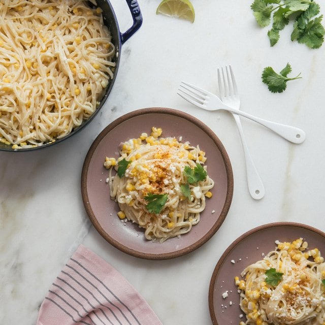 Creamy Elote (Mexican Corn) Pasta - A Cozy Kitchen