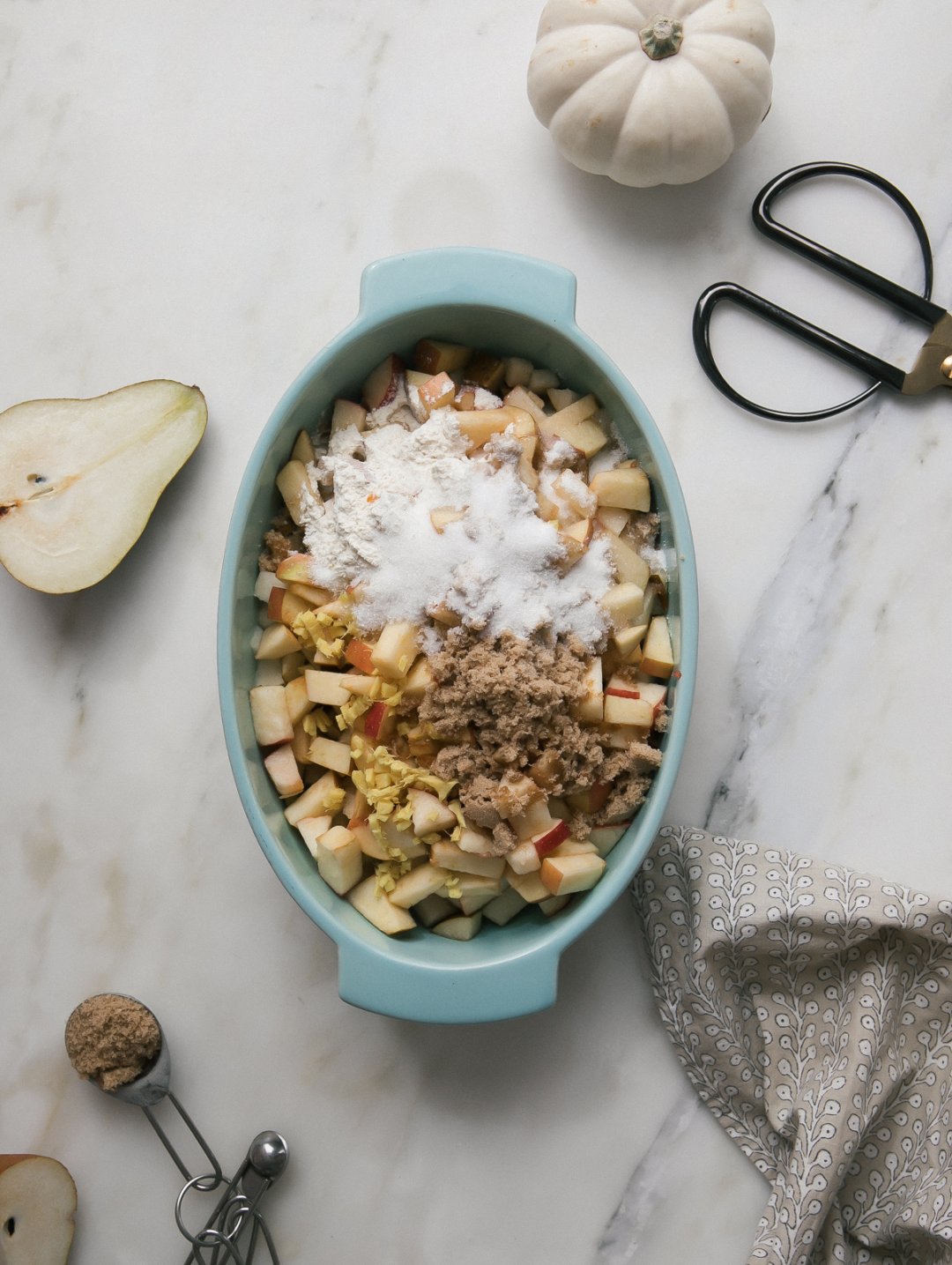 Brown Butter Apple Crumble - A Cozy Kitchen