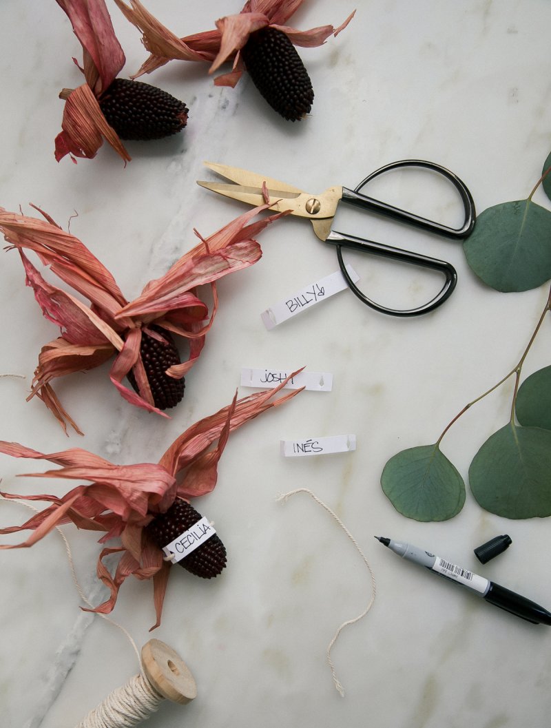 Corn Name Tags - A Cozy Kitchen