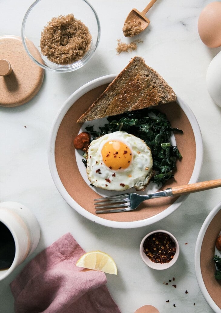 Olive Oil Fried Eggs Recipe - Breakfast - A Cozy Kitchen
