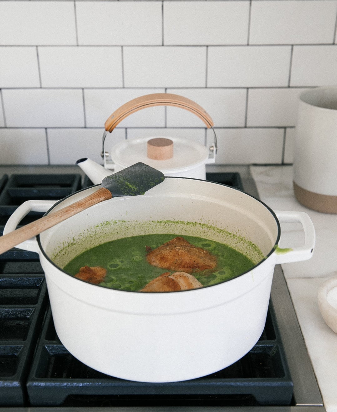 Peruvian Green Arroz con Pollo with Salsa Criolla - A Cozy Kitchen