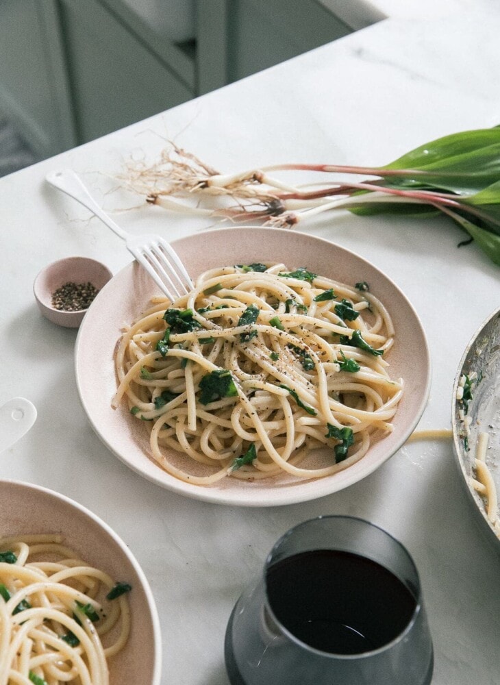 Ramp Pasta - A Cozy Kitchen