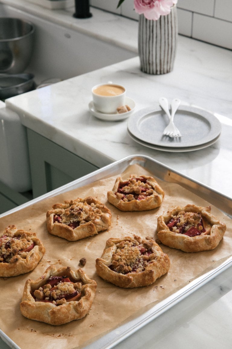 Mini Peach Galettes - A Cozy Kitchen