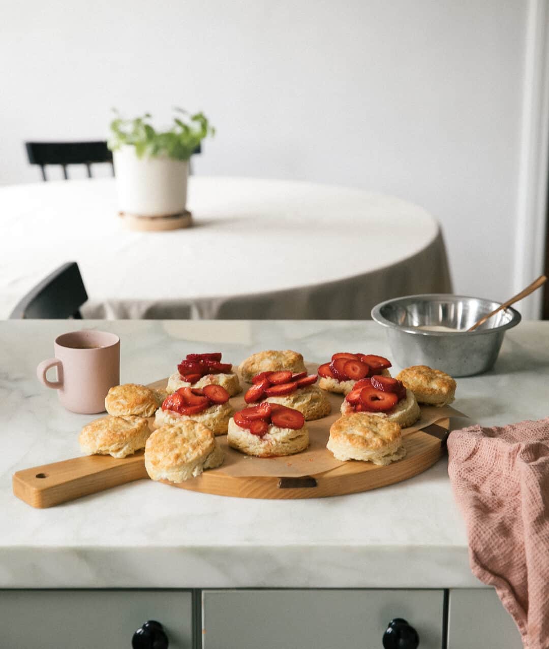 Strawberry Shortcake Biscuits - A Cozy Kitchen