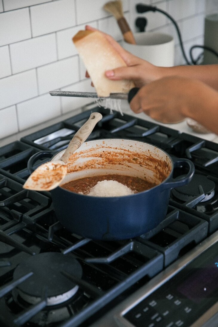 Vegetarian Bolognese with Cauliflower Gnocchi - A Cozy Kitchen