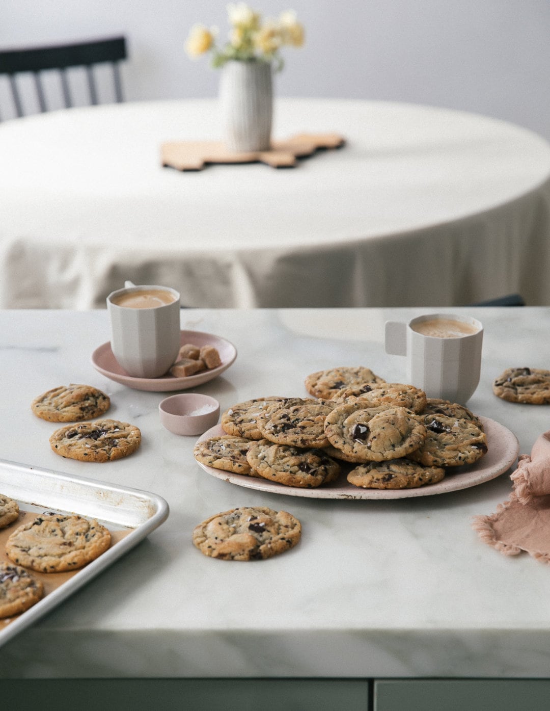 Sesame Chocolate Chip Cookies - A Cozy Kitchen