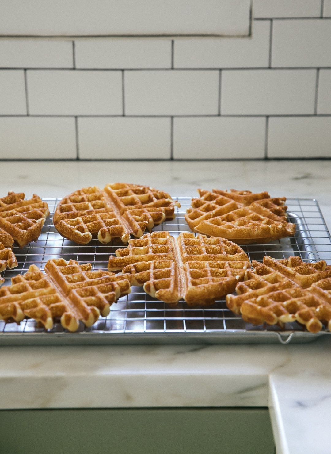 Light & Crispy Waffle Recipe - Very Crispy! - A Cozy Kitchen
