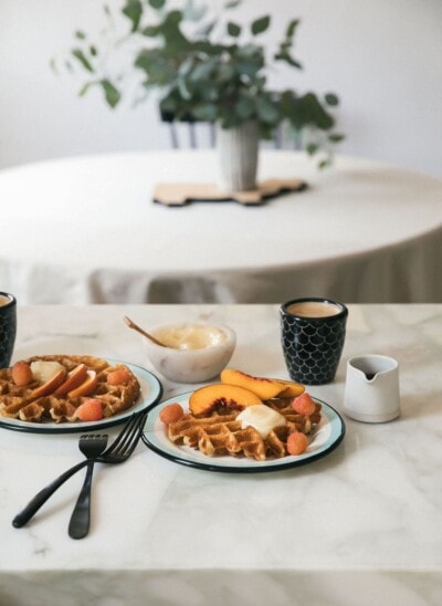 Light & Crispy Waffle Recipe - Very Crispy! - A Cozy Kitchen