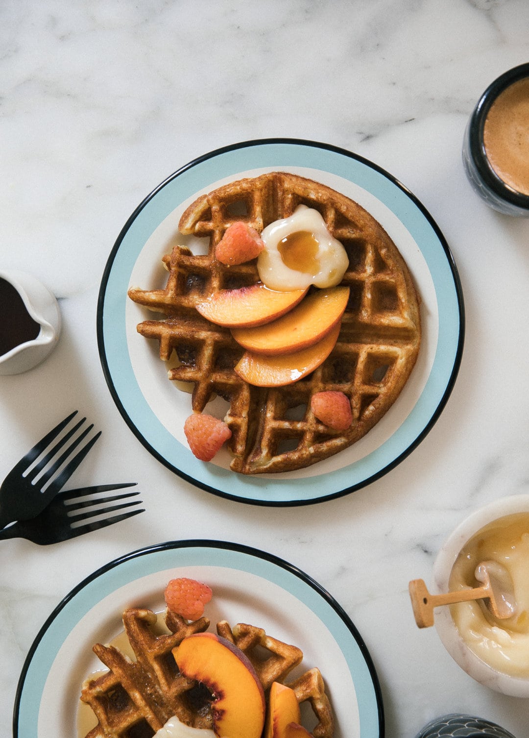 Light & Crispy Waffle Recipe - Very Crispy! - A Cozy Kitchen