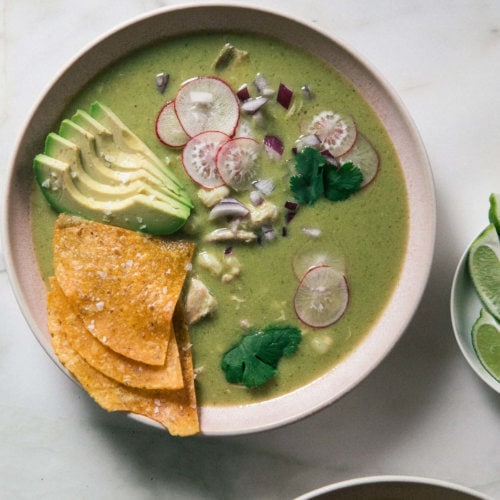 Pozole Verde con Pollo - A Cozy Kitchen