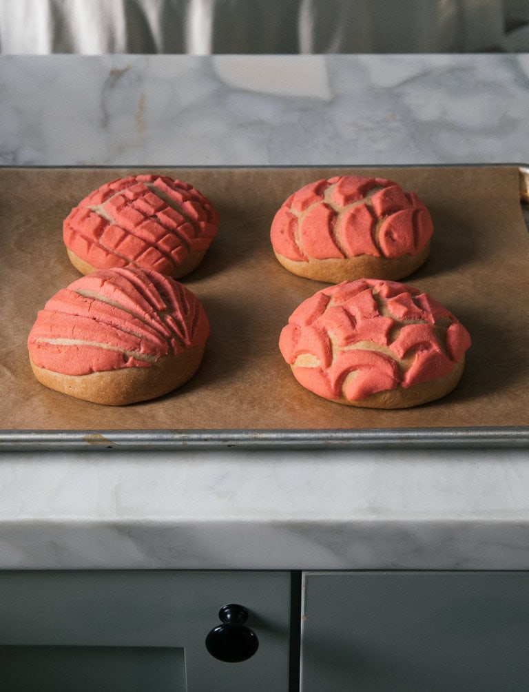 Conchas (Mexican Pan Dulce) - A Cozy Kitchen Conchas Recipe