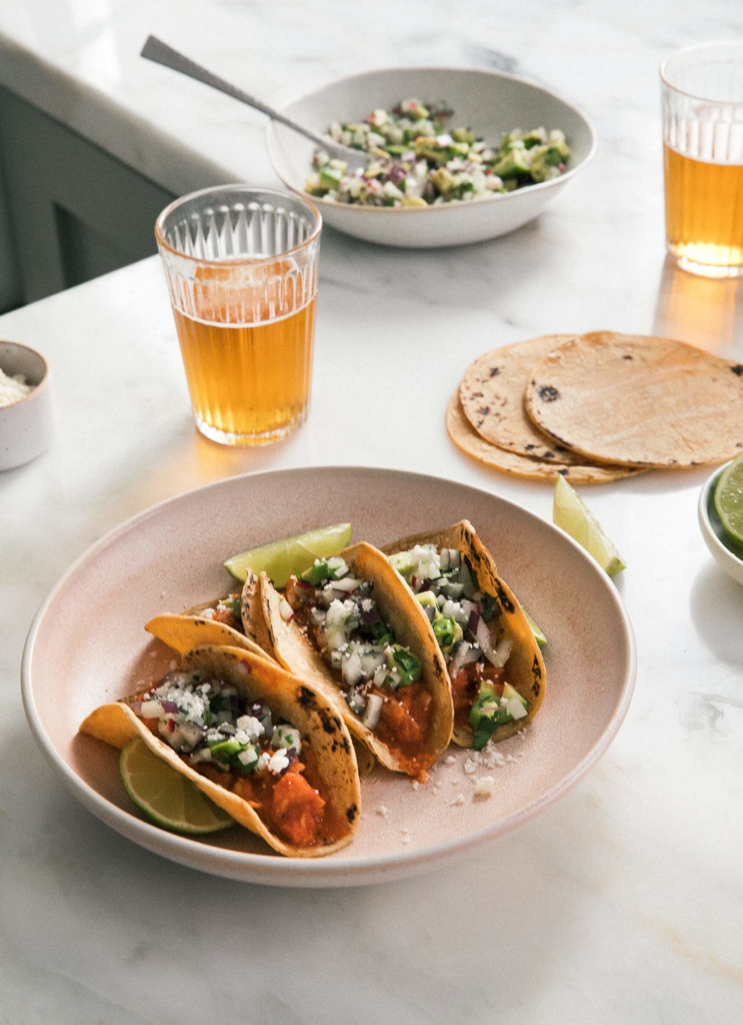 Jackfruit Tinga Tacos Vegan Recipe - A Cozy Kitchen