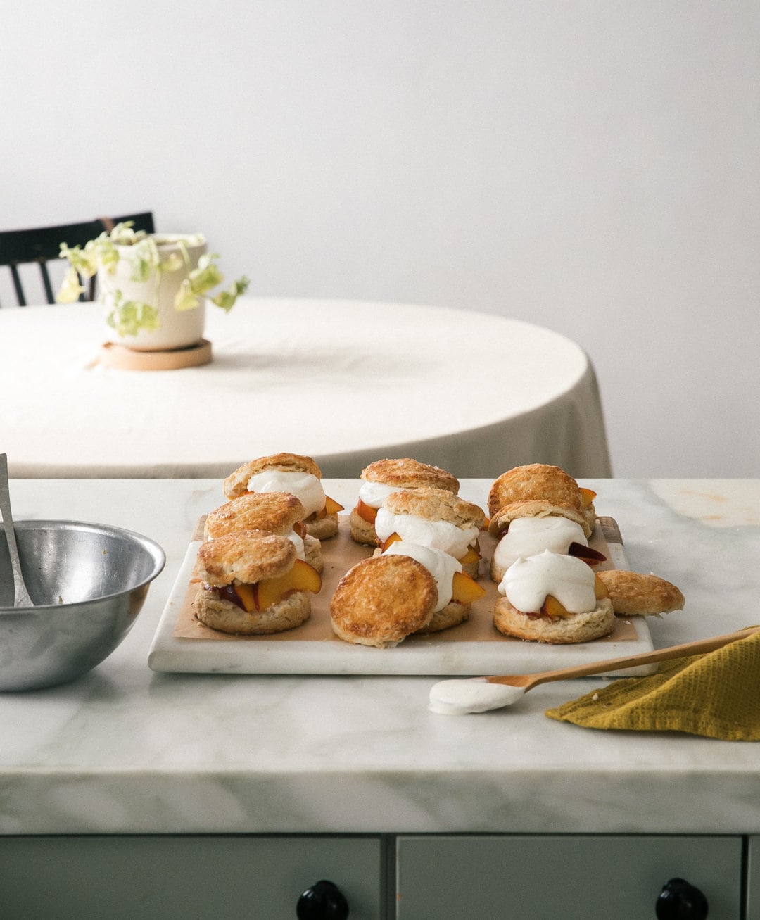 Peach Shortcakes with Whipped Cream - A Cozy Kitchen