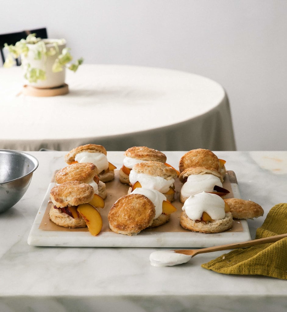 Peach Shortcakes with Whipped Cream - A Cozy Kitchen