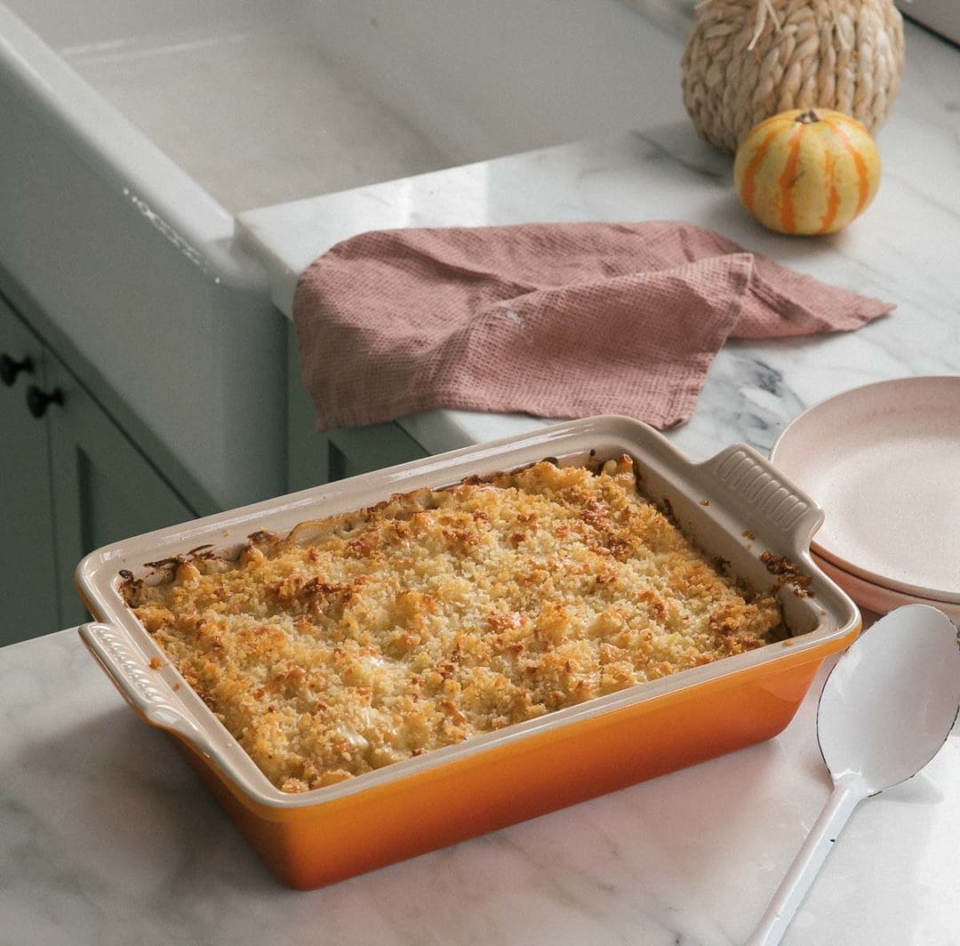 Creamy Baked Macaroni and Cheese - A Cozy Kitchen