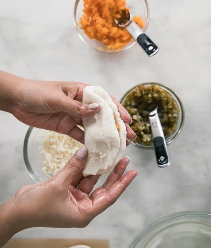 Pupusas Recipe w/ Curtido and Salsa Roja {Authentic Salvadorian Recipe]