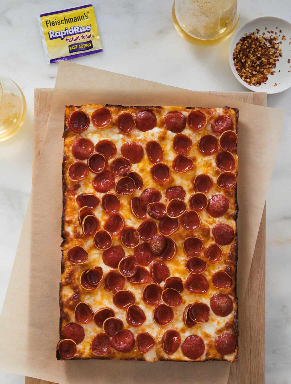 Detroit Style Pizza - A Cozy Kitchen