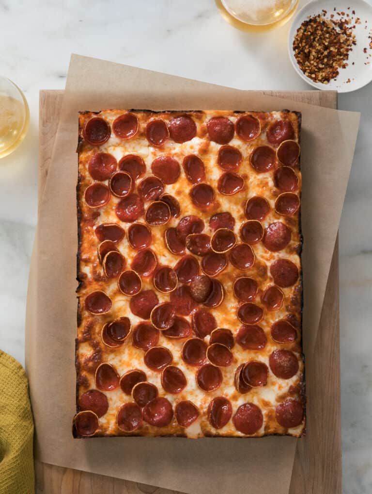 Detroit Style Pizza - A Cozy Kitchen