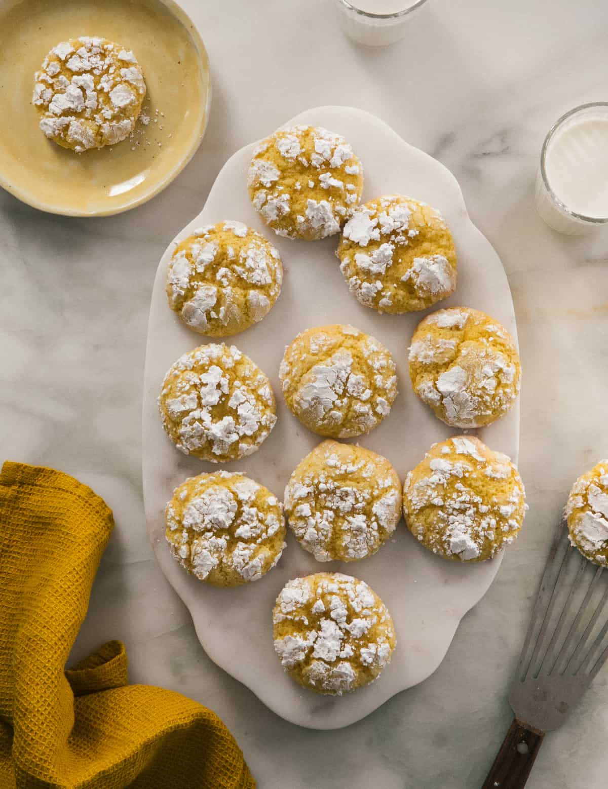 Lemon Crinkle Cookies - A Cozy Kitchen