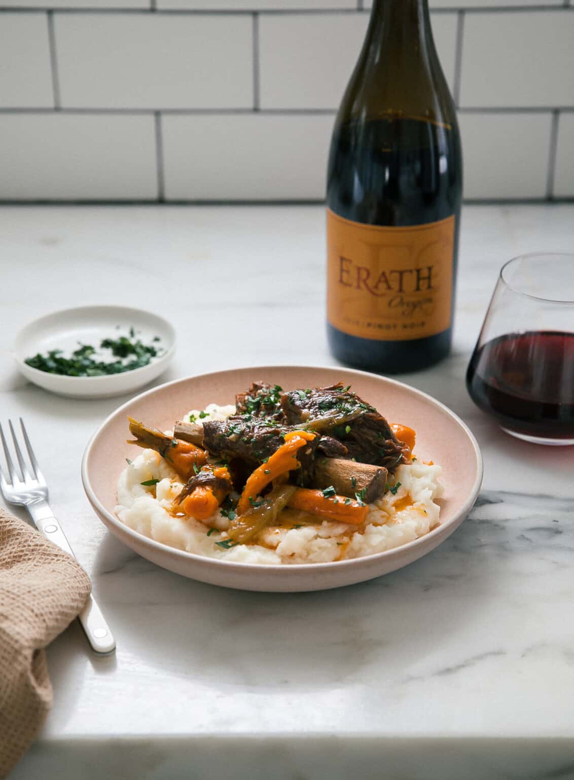 Garlic-y Braised Short Ribs - A Cozy Kitchen