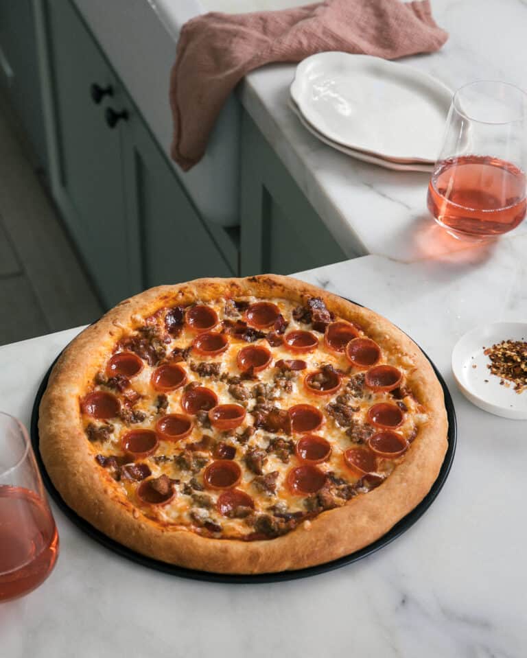 Meat Lover's Pizza - A Cozy Kitchen