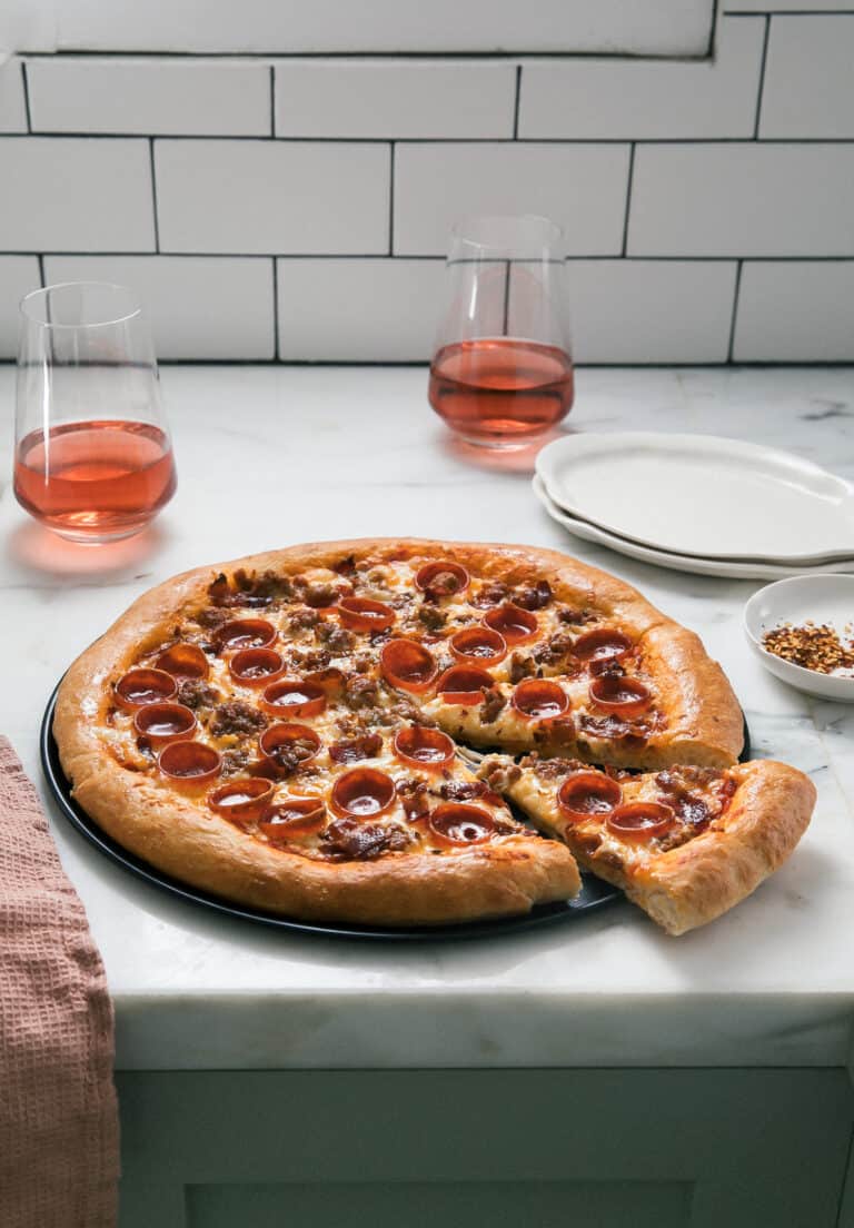 Meat Lover's Pizza - A Cozy Kitchen