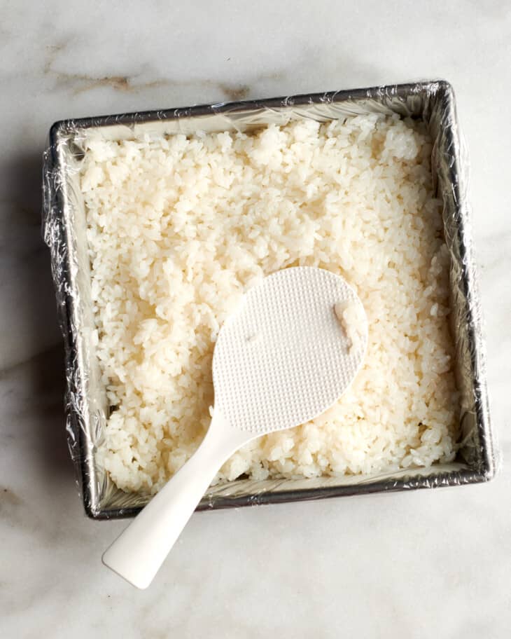 Crispy Rice with Spicy Salmon - A Cozy Kitchen