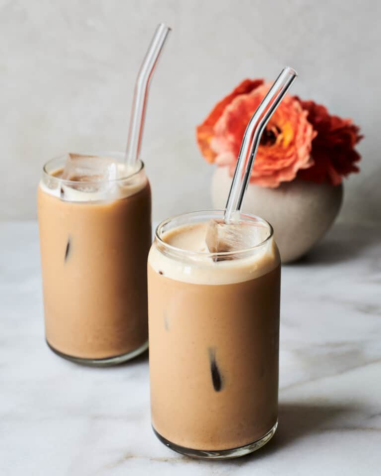 Iced Pumpkin Spice Latte - A Cozy Kitchen