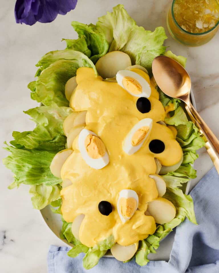 Papa a la Huancaina Peruvian Recipe - A Cozy Kitchen