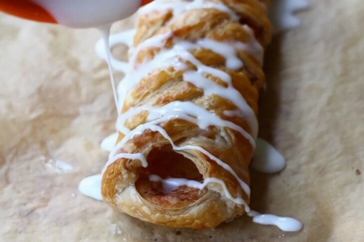 Apple Cheese Danish Using Puff Pastry - A Cozy Kitchen