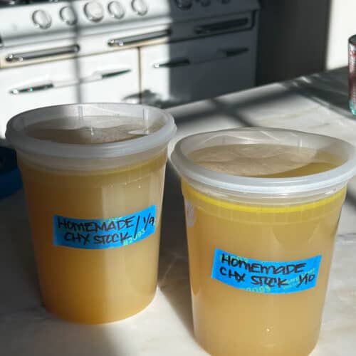 Homemade Chicken Stock - A Cozy Kitchen