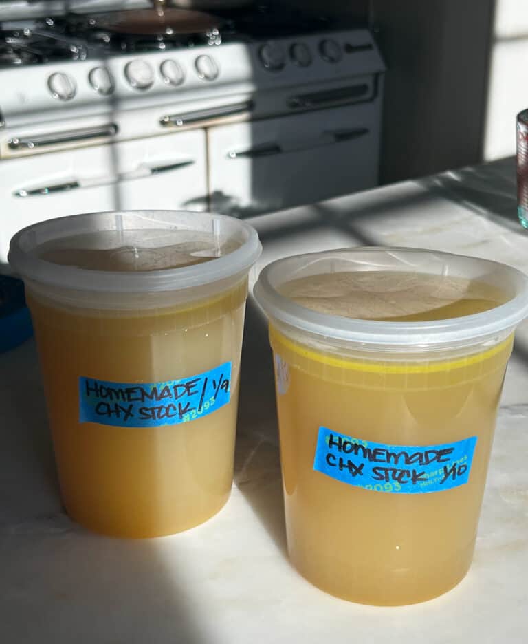 Homemade Chicken Stock - A Cozy Kitchen