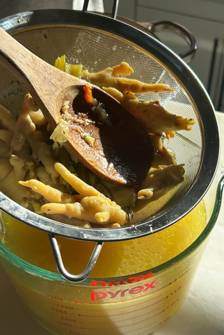 Homemade Chicken Stock - A Cozy Kitchen