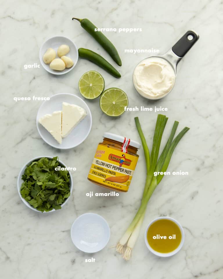 Aji Verde (Peruvian Green Sauce) Recipe - A Cozy Kitchen